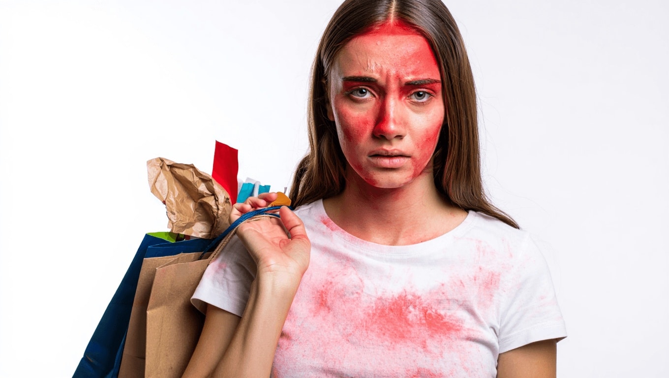 Visage enflammé après un achat de fast fashion : causes et que faire ...